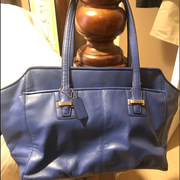 Coach | Bags | Coach Colbat Blue Purse | Poshmark